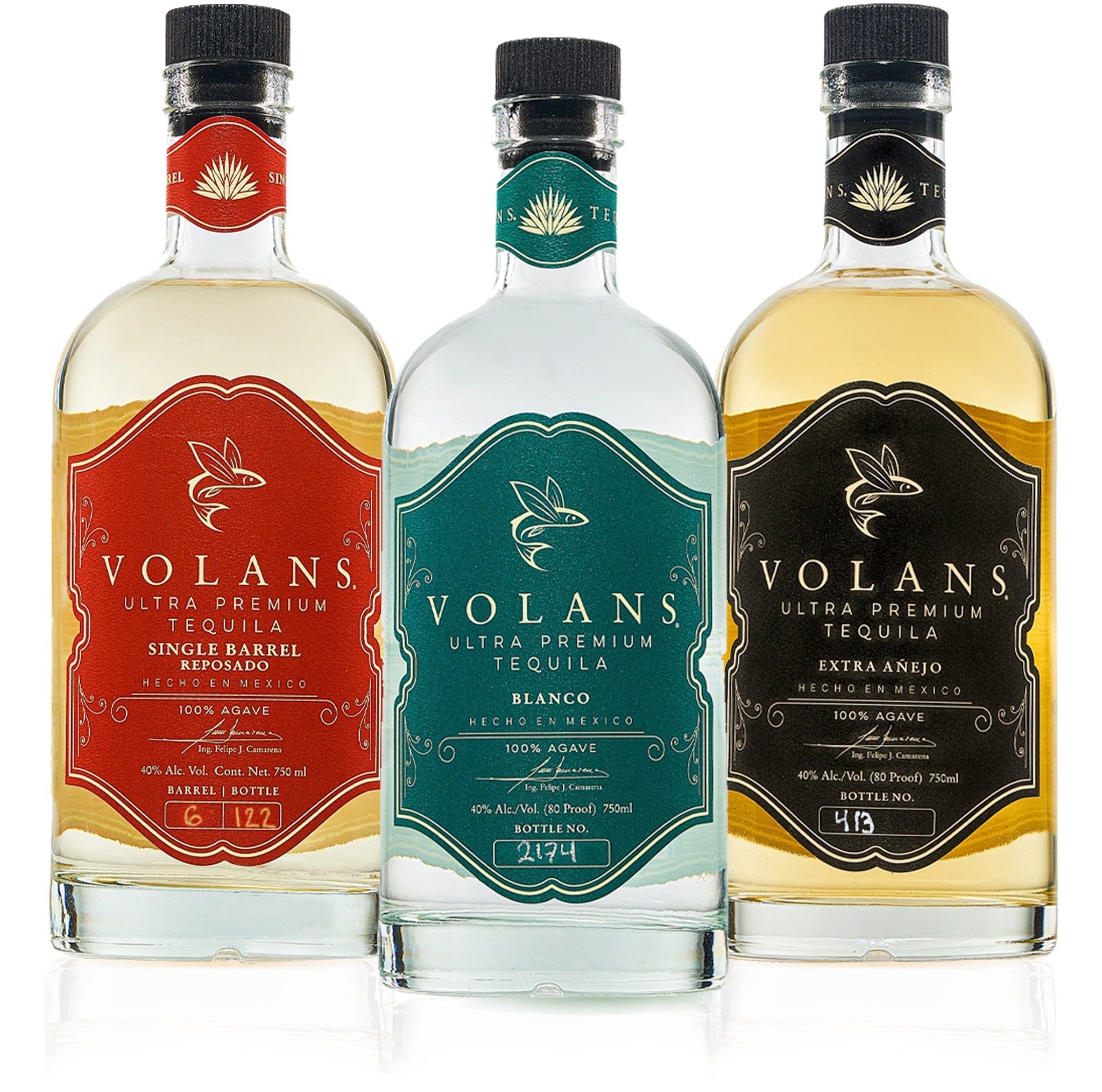 Volans Family Collection – Blanco, Single Barrel Reposado & Extra Añejo Tequila Bundle - BuyMyLiquor