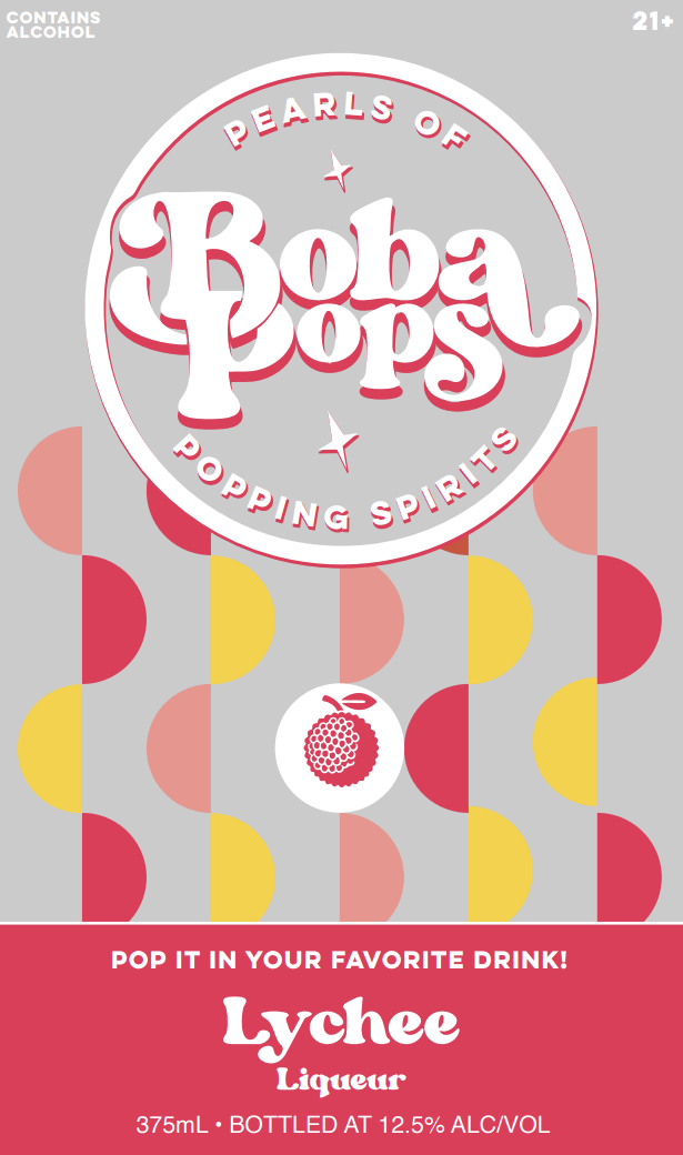 Boba Pops Lychee Liqueur Pearls of Popping Spirits - BuyMyLiquor