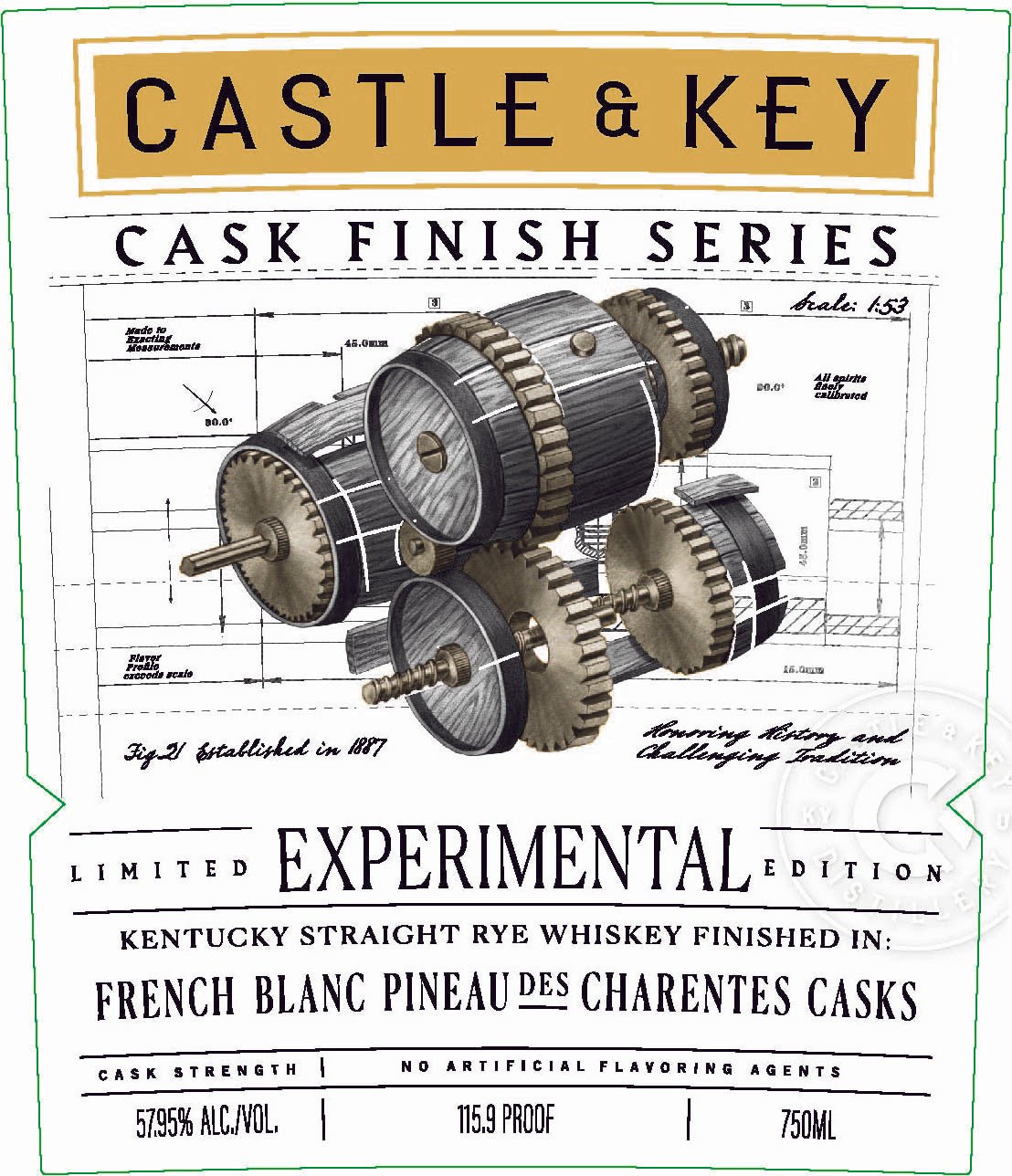 Castle & Key Cask Finish Series French Blanc Pineau des Charentes Cask ...