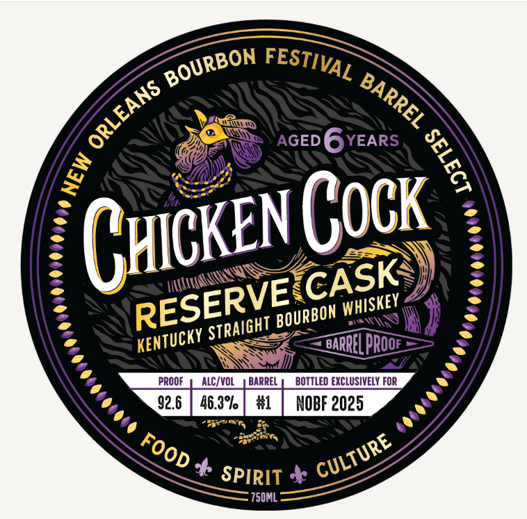 Chicken Cock Reserve Cask Kentucky Straight Bourbon Whiskey New Orleans ...