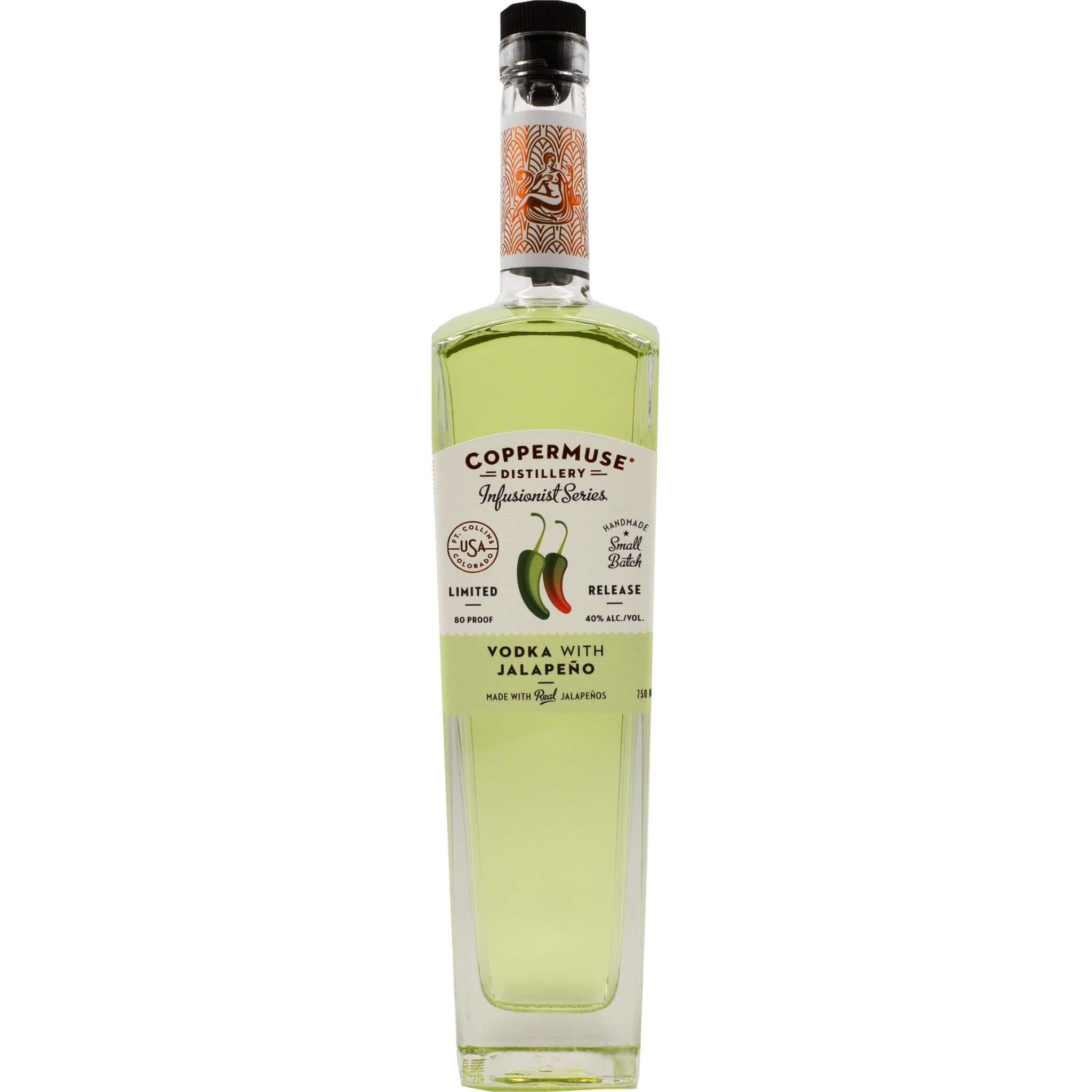 Coppermuse Distillery 'Infusionist Series' Jalapeno Vodka, Colorado ...