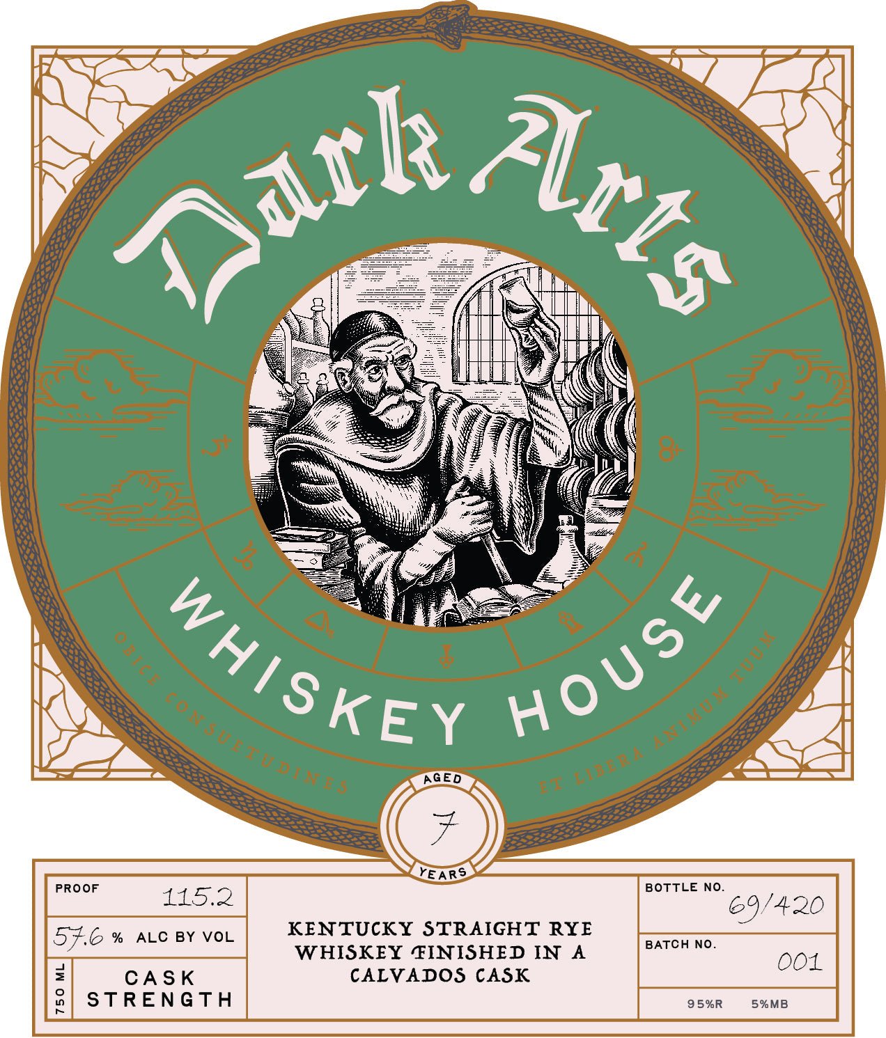 Dark Arts 7 Year Kentucky Straight Rye Finished in Calvados Cask ...