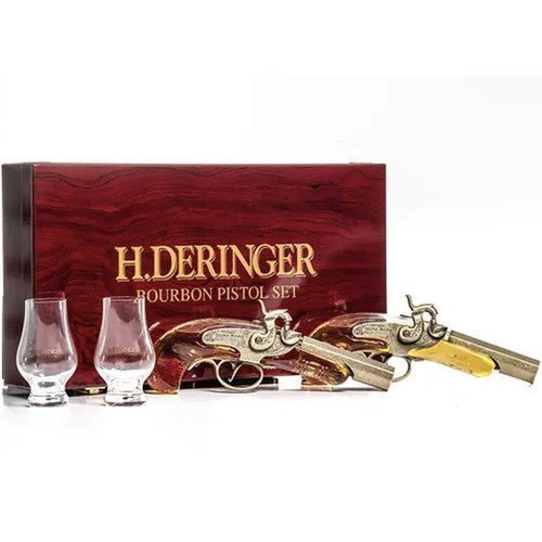 H. Deringer Bourbon Whiskey Pistol Set (200 mL x 2) - BuyMyLiquor