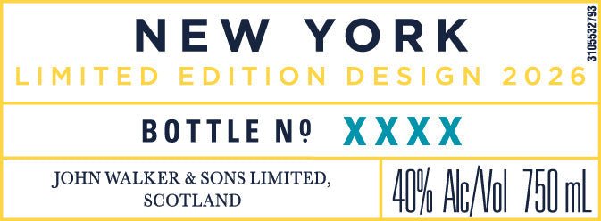 Johnnie Walker Blue Label New York Limited Edition 2026