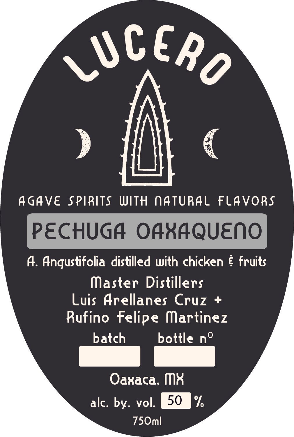 Lucero Pechuga Oaxaqueño Agave Spirits - Distilled with Chicken ...