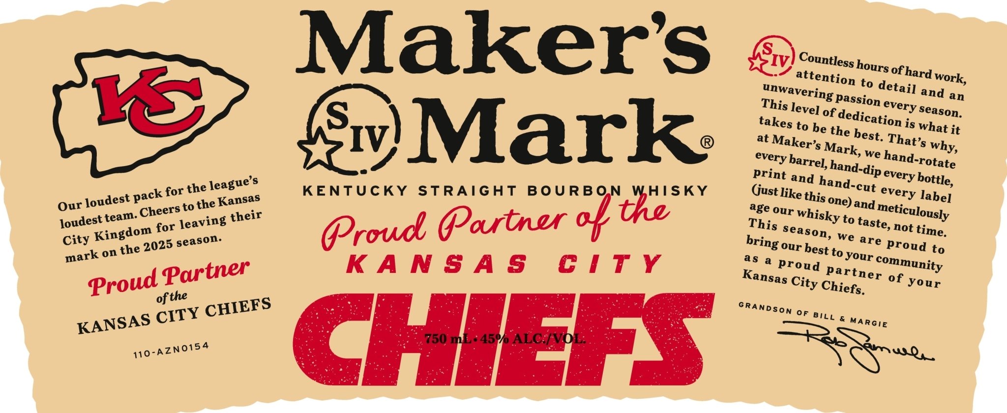 Maker’s Mark Kansas City Chiefs 2025 Edition - BuyMyLiquor