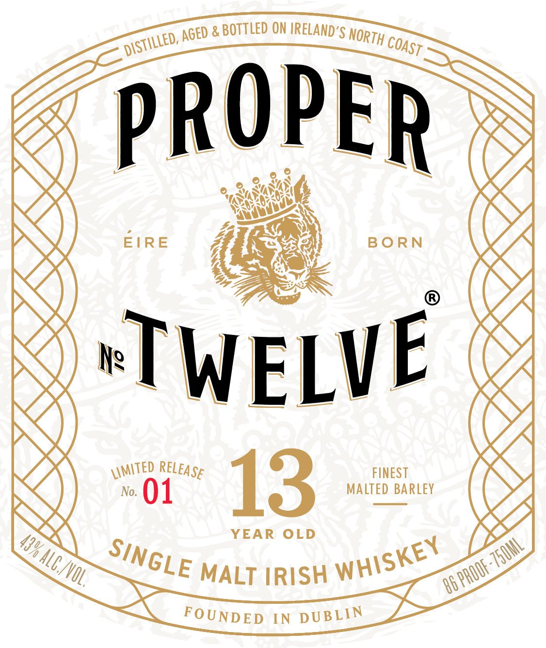 Proper No. Twelve 13 Year Old Single Malt Irish Whiskey Limited Release ...