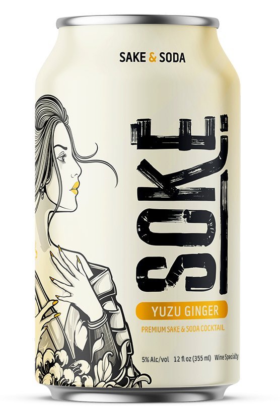 Soke Sake & Soda Yuzu Ginger 4 Pack - BuyMyLiquor