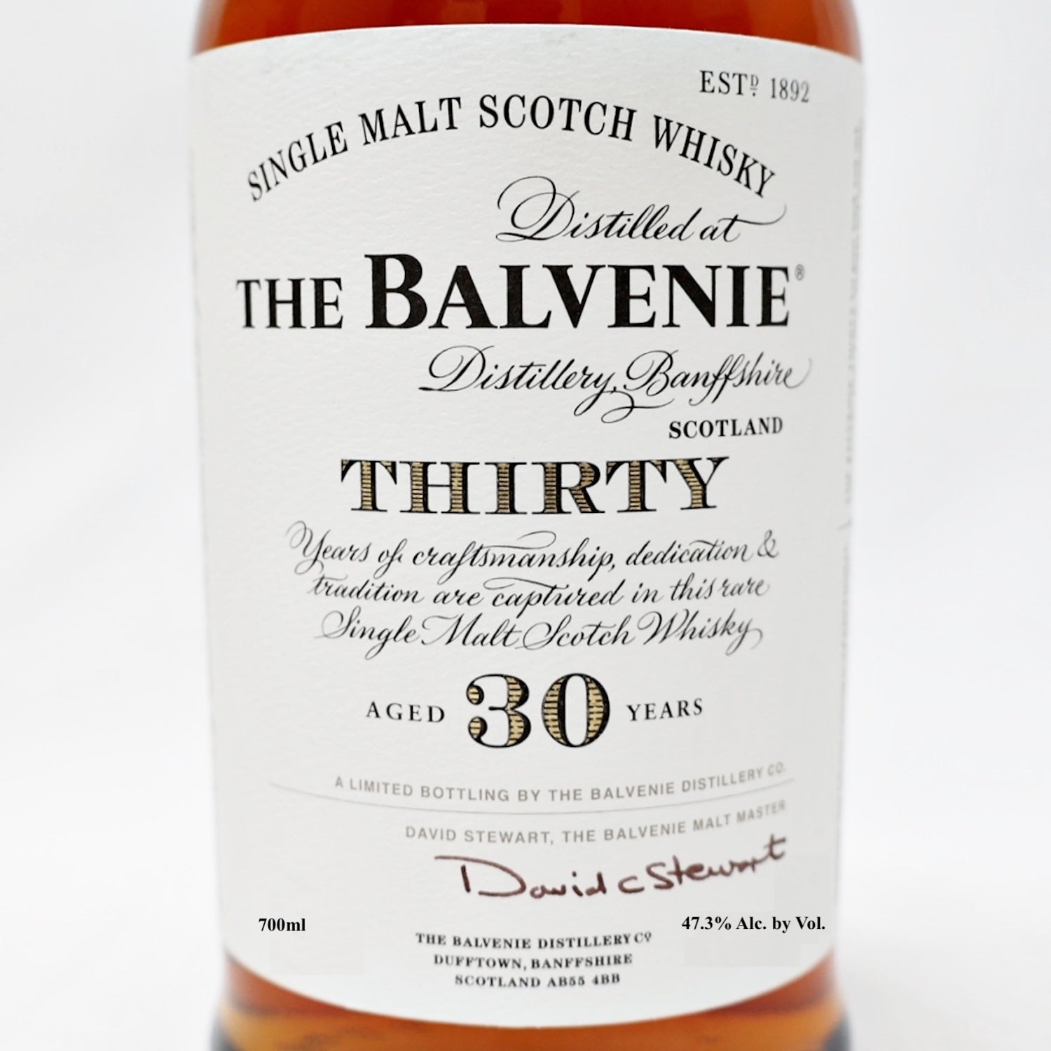 The Balvenie Thirty 30-Year-Old Single Malt Scotch Whisky - BuyMyLiquor