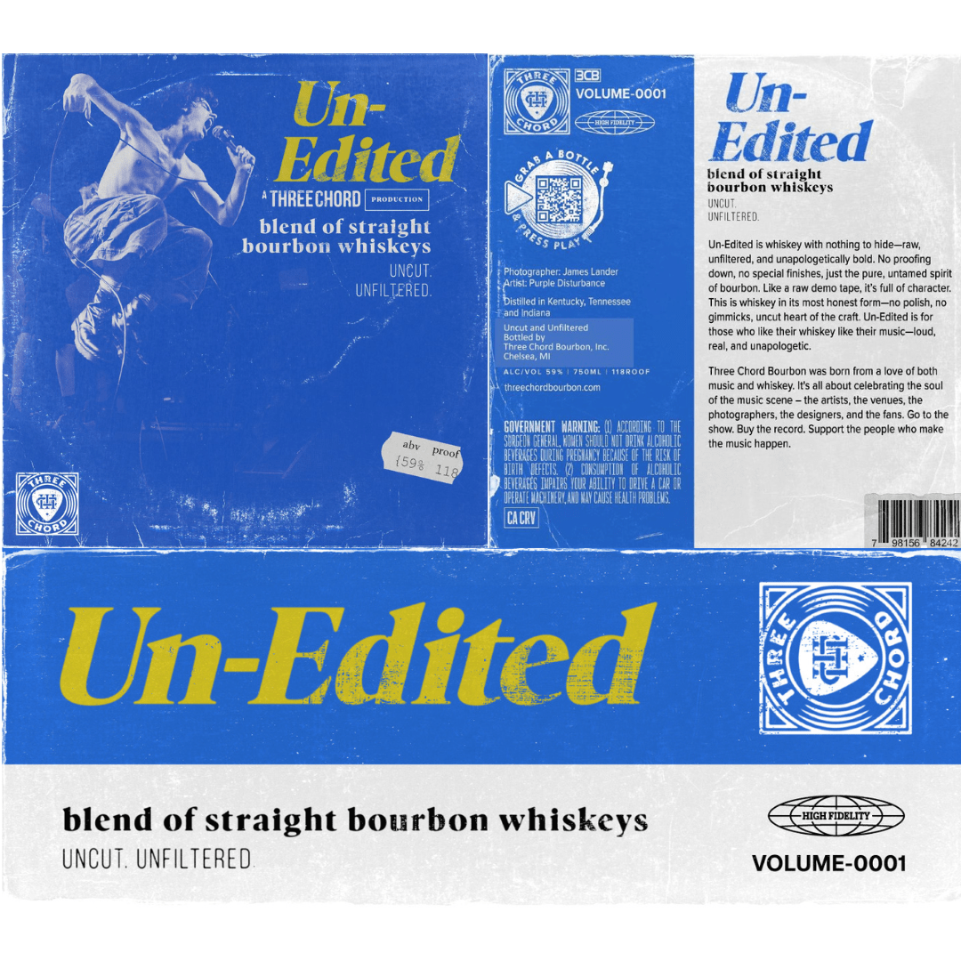 Three Chord Un-Edited Straight Bourbon Whiskey Volume 0001 - BuyMyLiquor